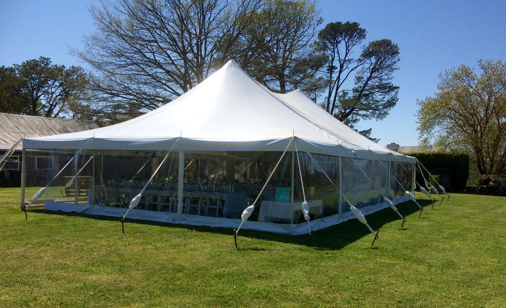 9m x 15m Peg and Pole Marquee - Bathurst | Event | Wedding | Party ...